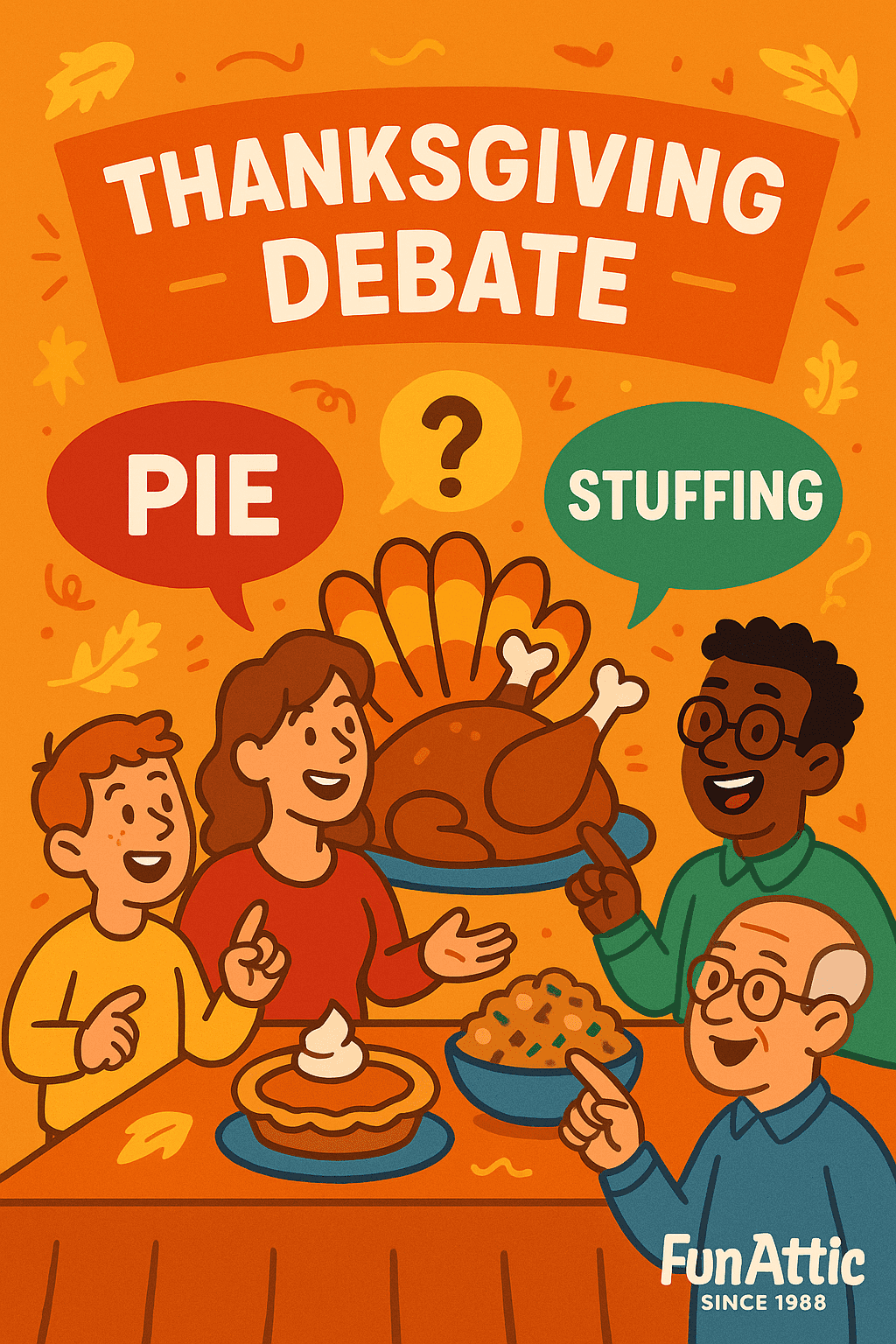 150 Funny Thanksgiving Debate Questions - FunAttic – Spreading Fun ...