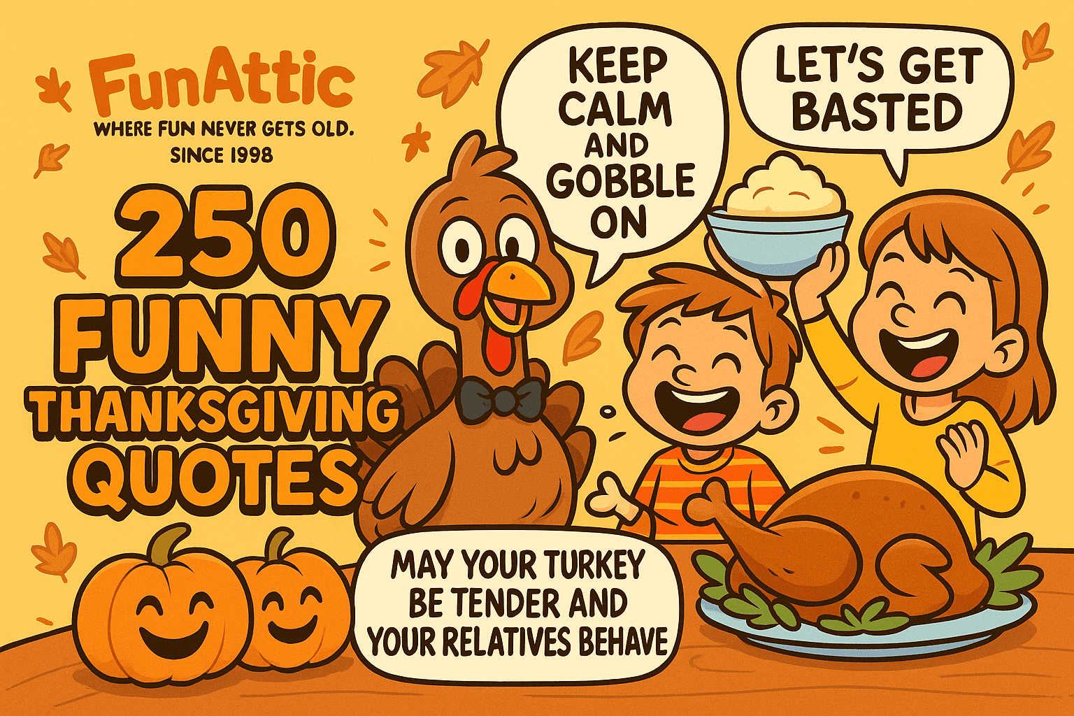 250 Funny Thanksgiving Quotes - FunAttic – Spreading Fun Since 1998