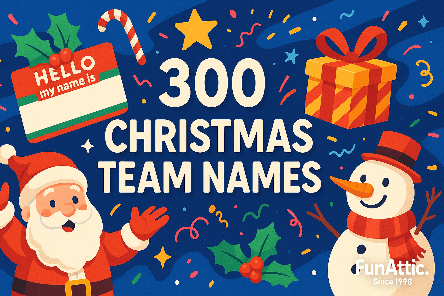 300 Christmas Team Names for Parties, Games, and Challenges - FunAttic ...