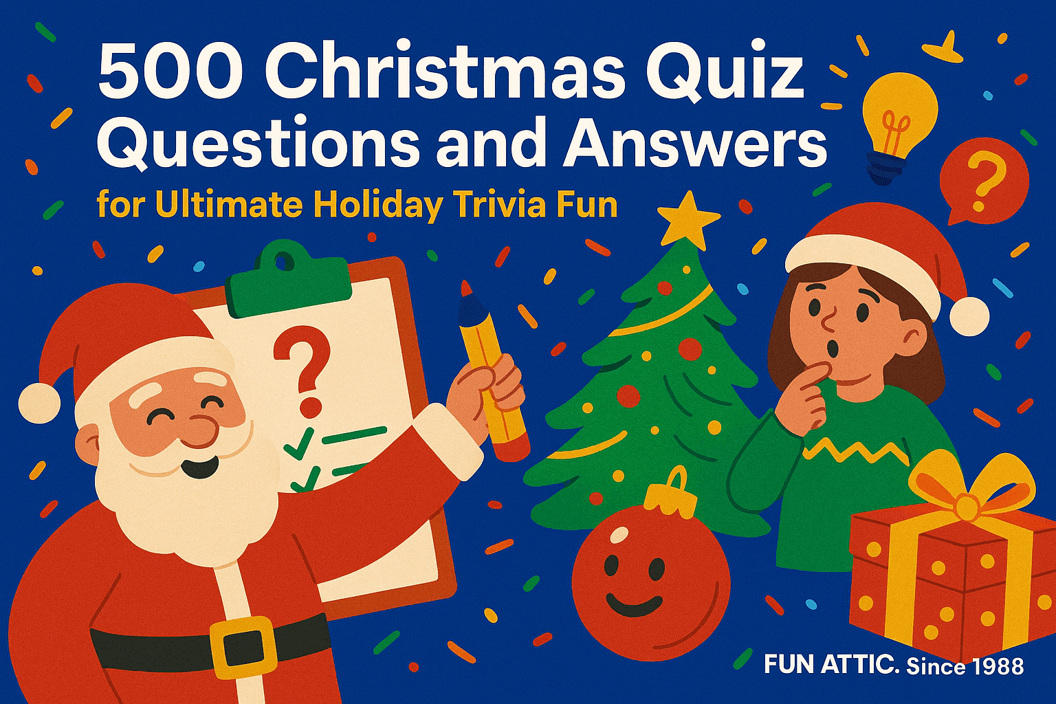 500 Christmas Quiz Questions and Answers - FunAttic – Spreading Fun ...