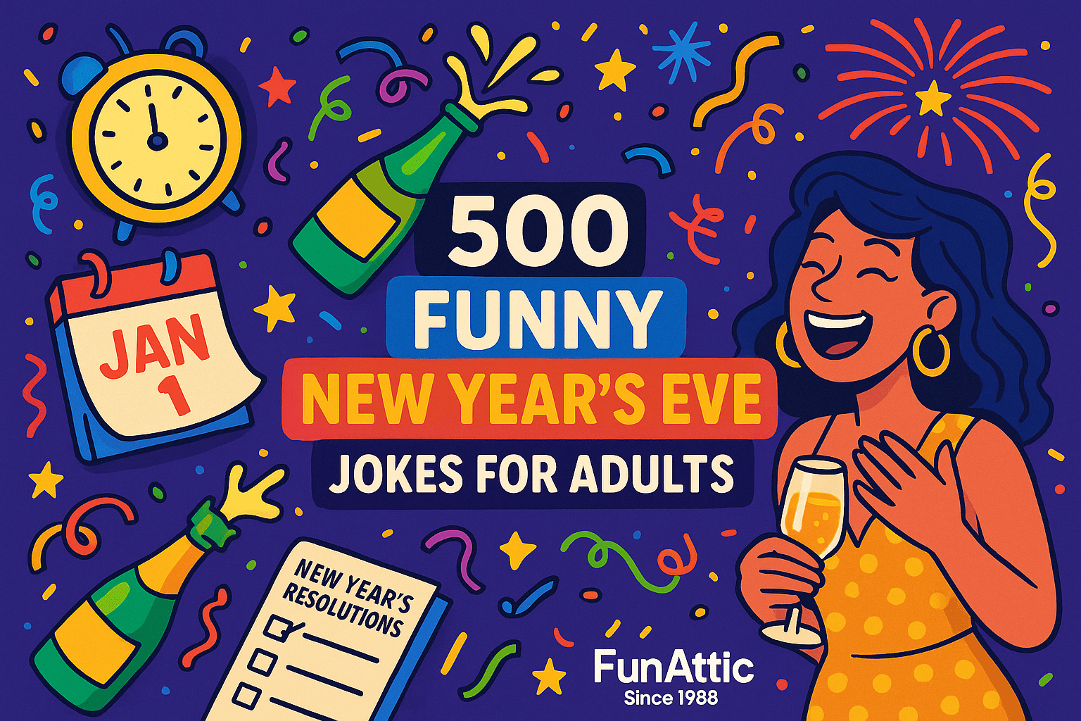 500 Funny New Year’s Eve Jokes for Adults - FunAttic – Spreading Fun ...