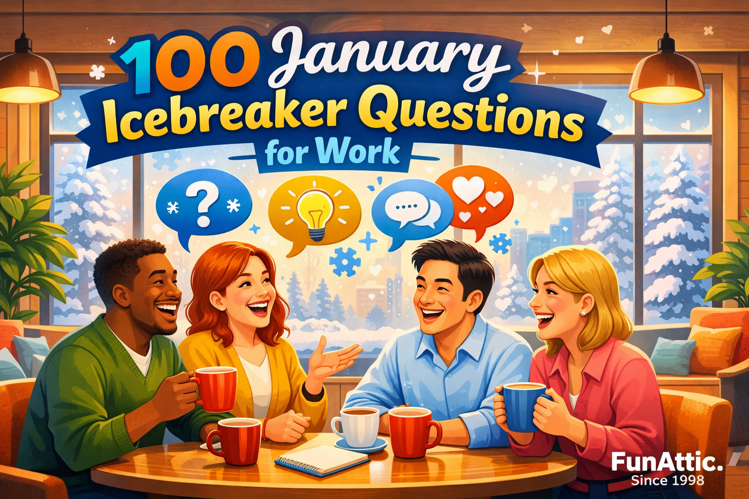 100 January Icebreaker Questions for Work to Wake Up Meetings (Without ...