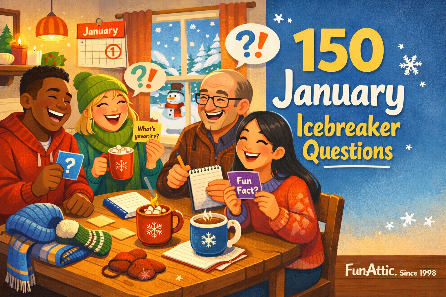 150 January Icebreaker Questions That Melt Awkward Silences - FunAttic ...