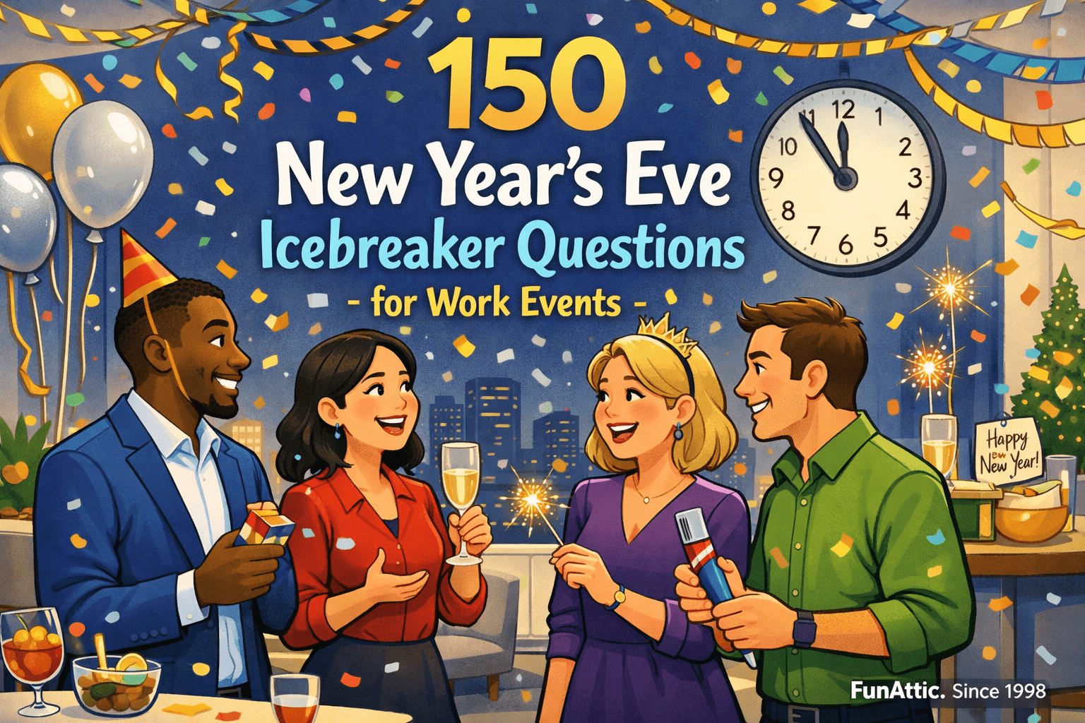 150 New Year’s Eve Icebreaker Questions for Work Events That Make Them ...