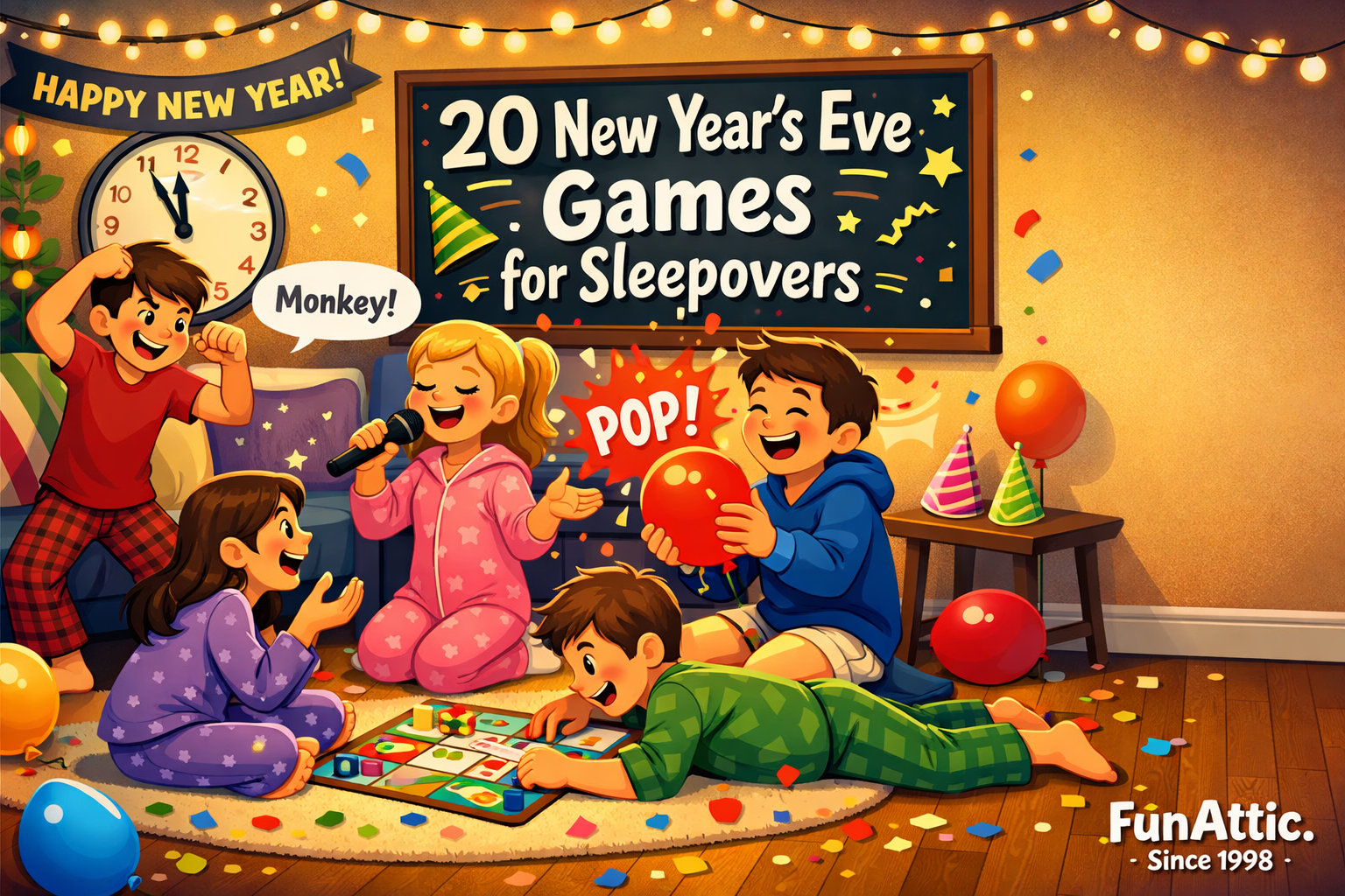20 New Year’s Eve Games for Sleepovers - FunAttic – Spreading Fun Since ...