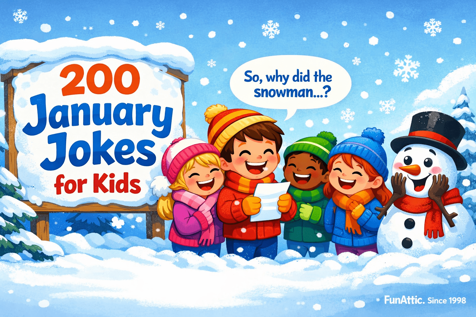 200 January Jokes for Kids to Kick Off the Year with Giggles - FunAttic ...