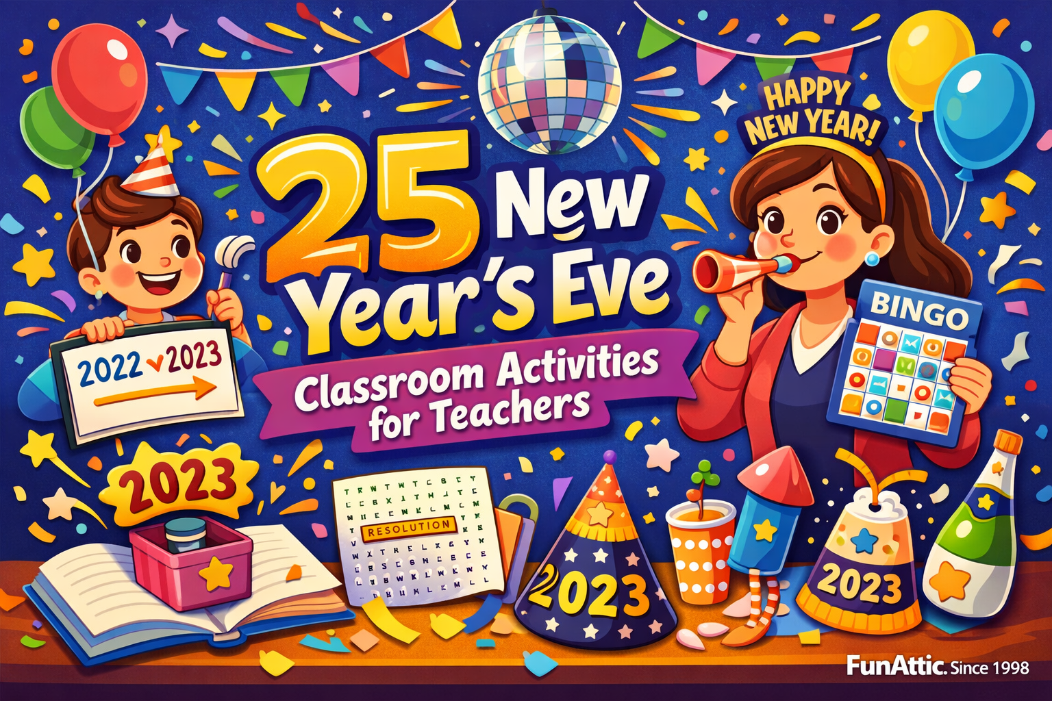 25 New Year’s Eve Classroom Activities for Teachers to End the Year on ...