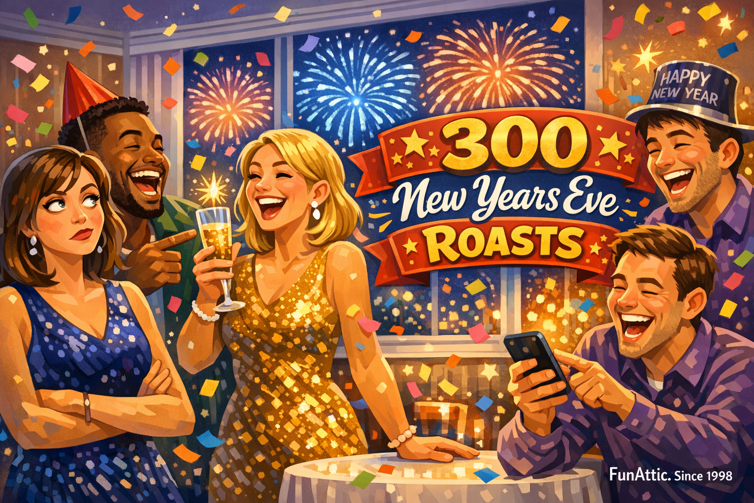 300 New Years Eve Roasts to Start the Year With Laughs (and a Little ...