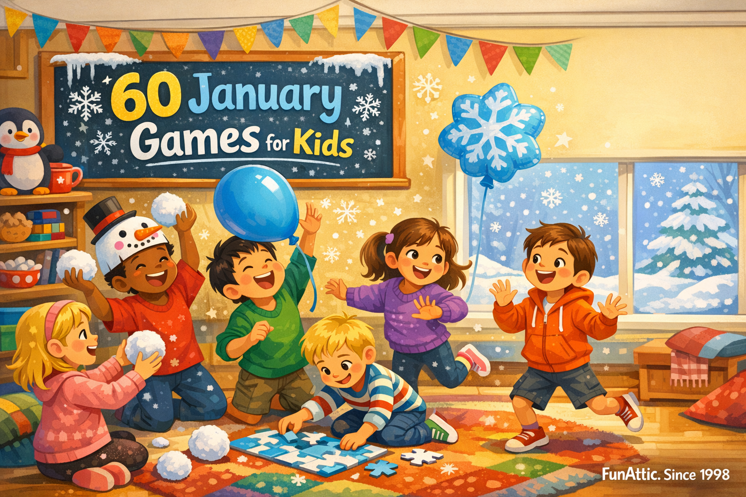 60 January Games for Kids That Turn Cold Days Into Big Fun - FunAttic ...
