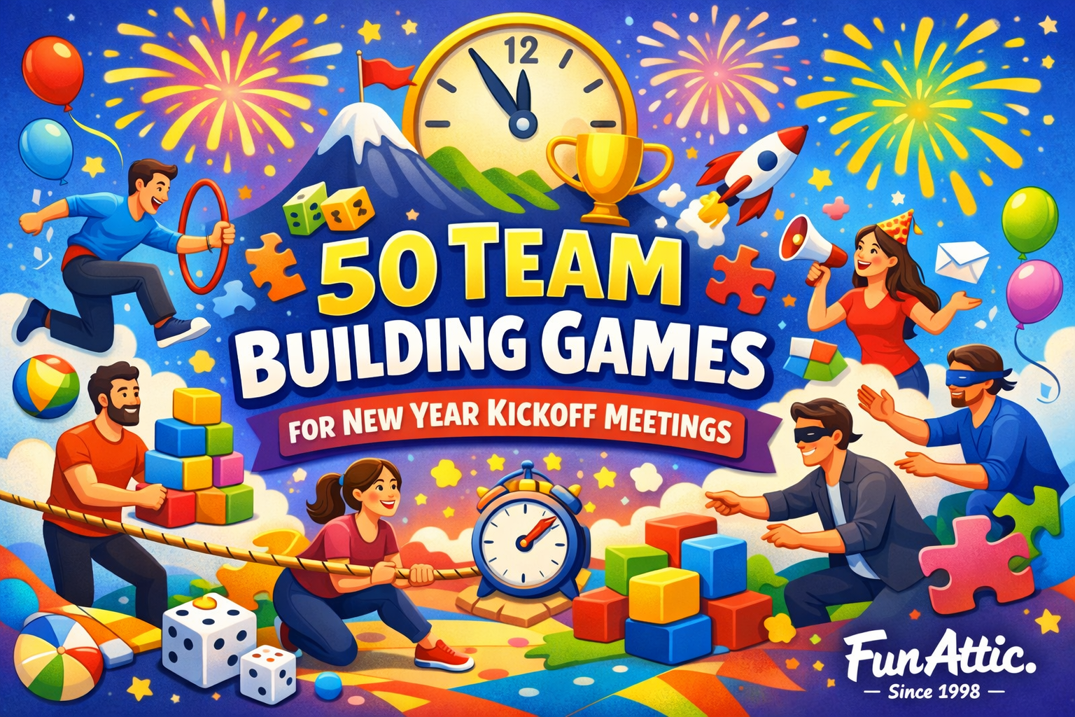 50 Team Building Games for New Year Kickoff Meetings