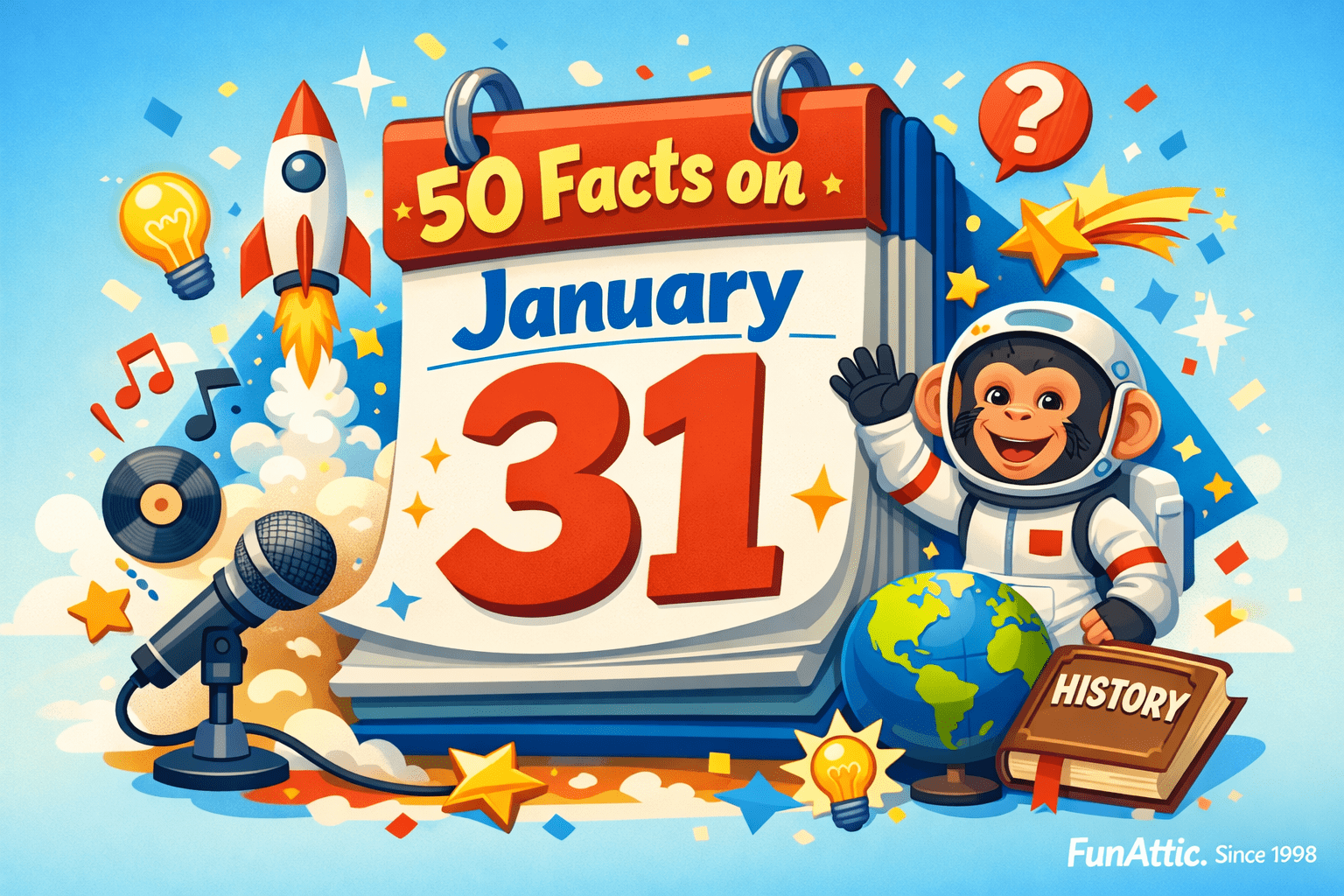50 Facts on January 31: Satellites, Superstars, and Unexpected Moments ...
