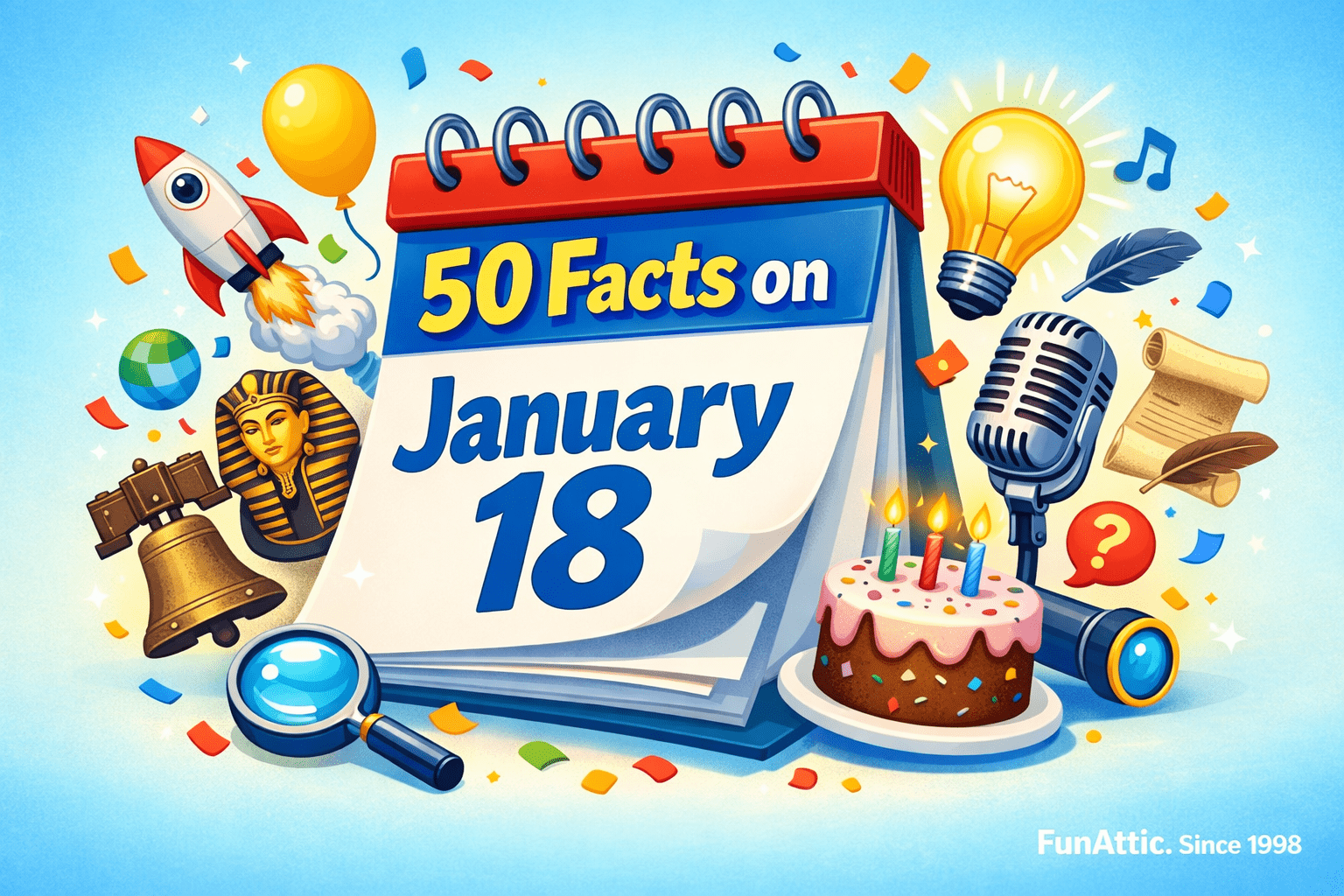Facts on January 18: Big Moments, Odd Events, and Fun Trivia - FunAttic – Spreading Fun Since 1998