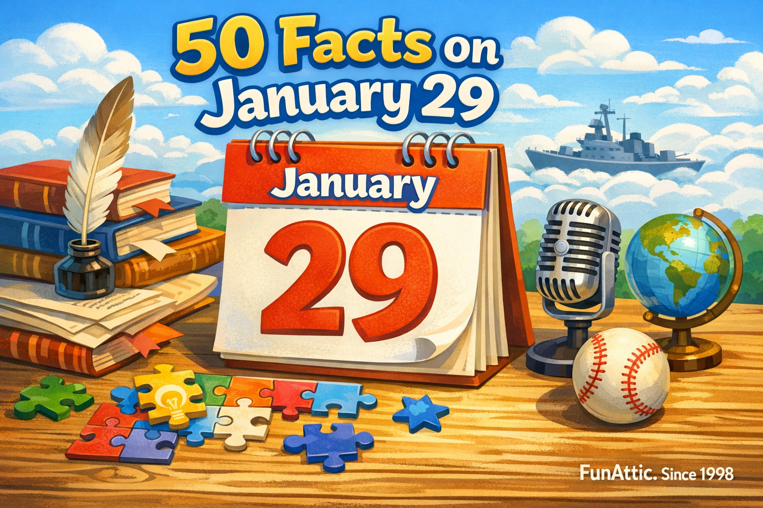 Facts on January 29: Famous Birthdays, Fun History & Total Oddities - FunAttic – Spreading Fun ...